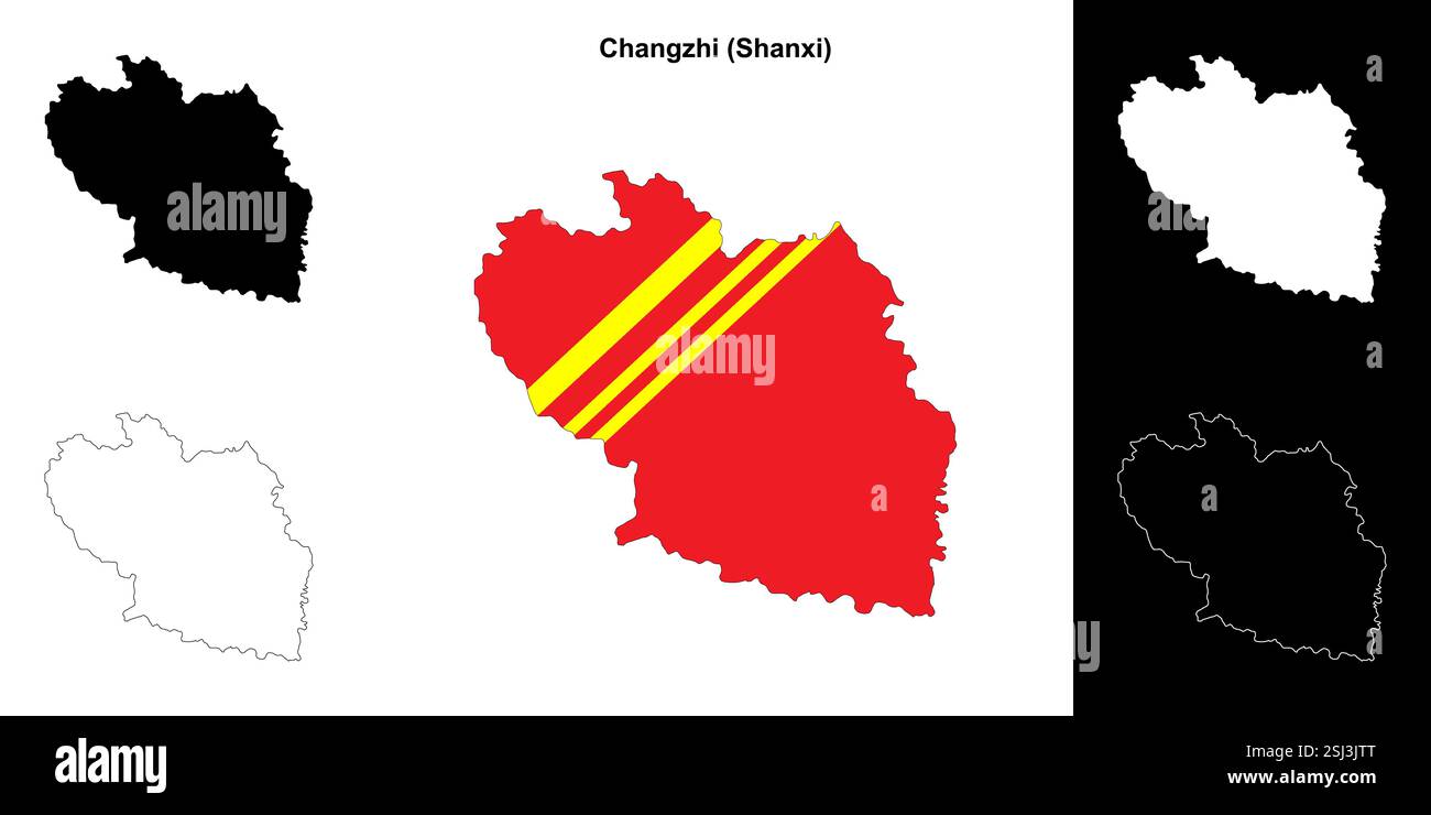 Changzhi vector map hi-res stock photography and images - Alamy