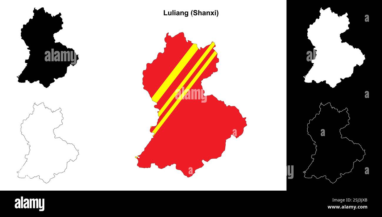 Luliang eps map hi-res stock photography and images - Alamy
