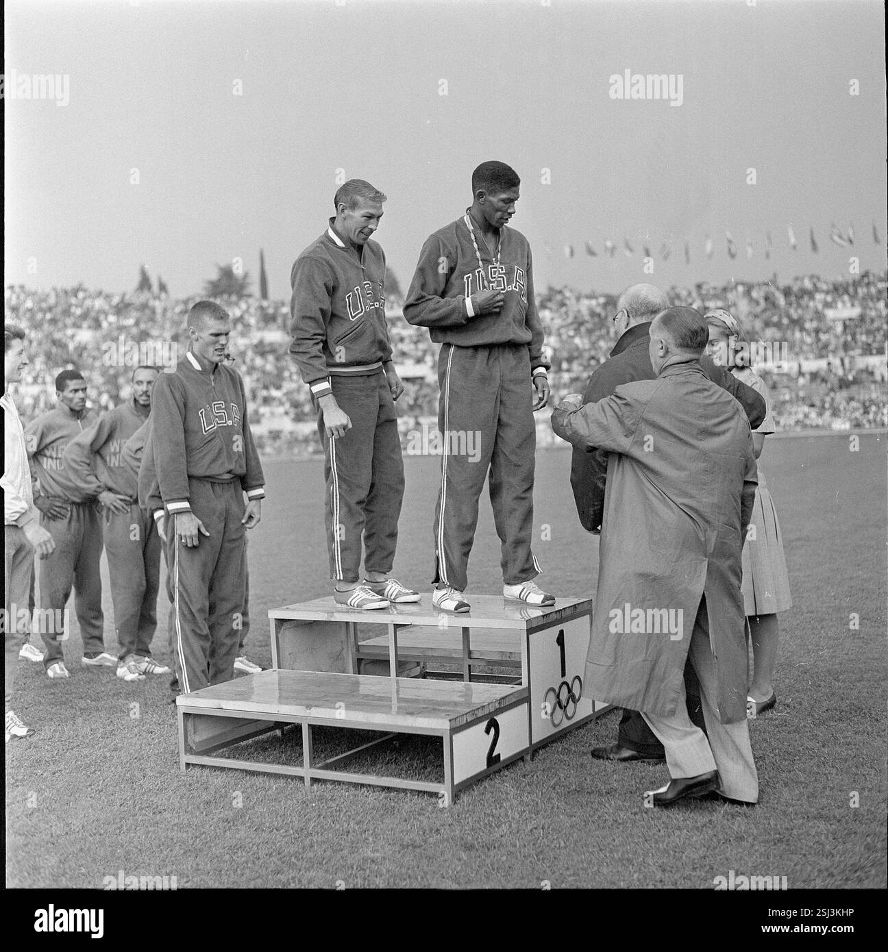 Rom 1960: Final 4x400m Staffel, Sieger USA#Rome 1960: final 4x400m ...