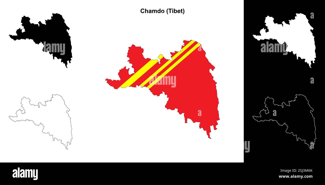 Blank chamdo map hi-res stock photography and images - Alamy