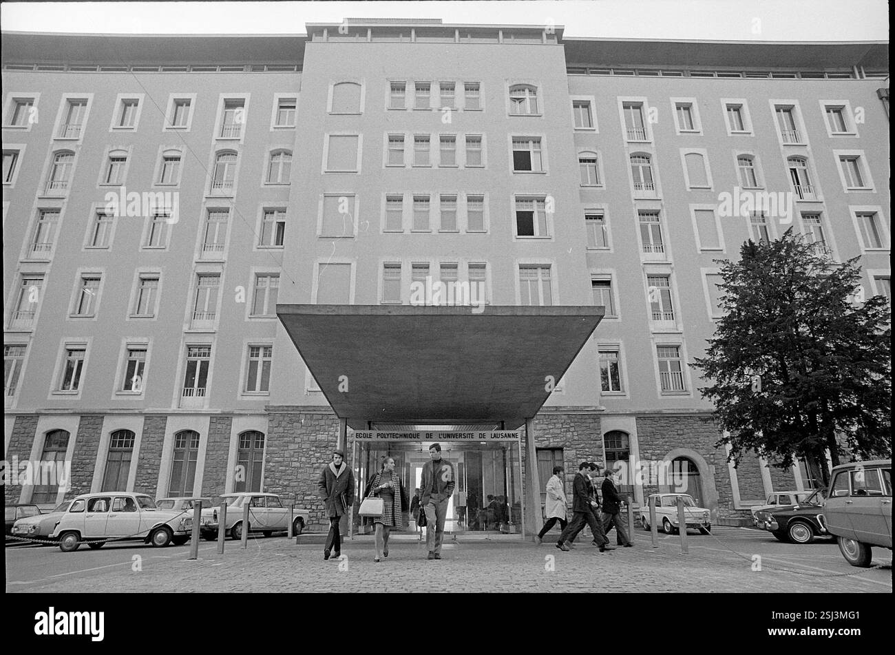 Eingang Polytechnikum Lausanne 1968#Entrance Institute of Technology ...