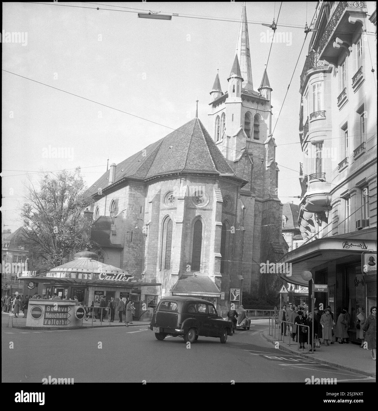 Kirche St. Francois, Lausanne 1958#Church St. Francois Lausanne 1958 ...