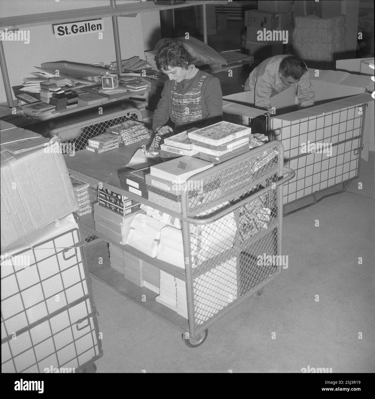 Lagerhalle von Franz Carl Weber, 1955#Warehouse of Franz Carl Weber ...