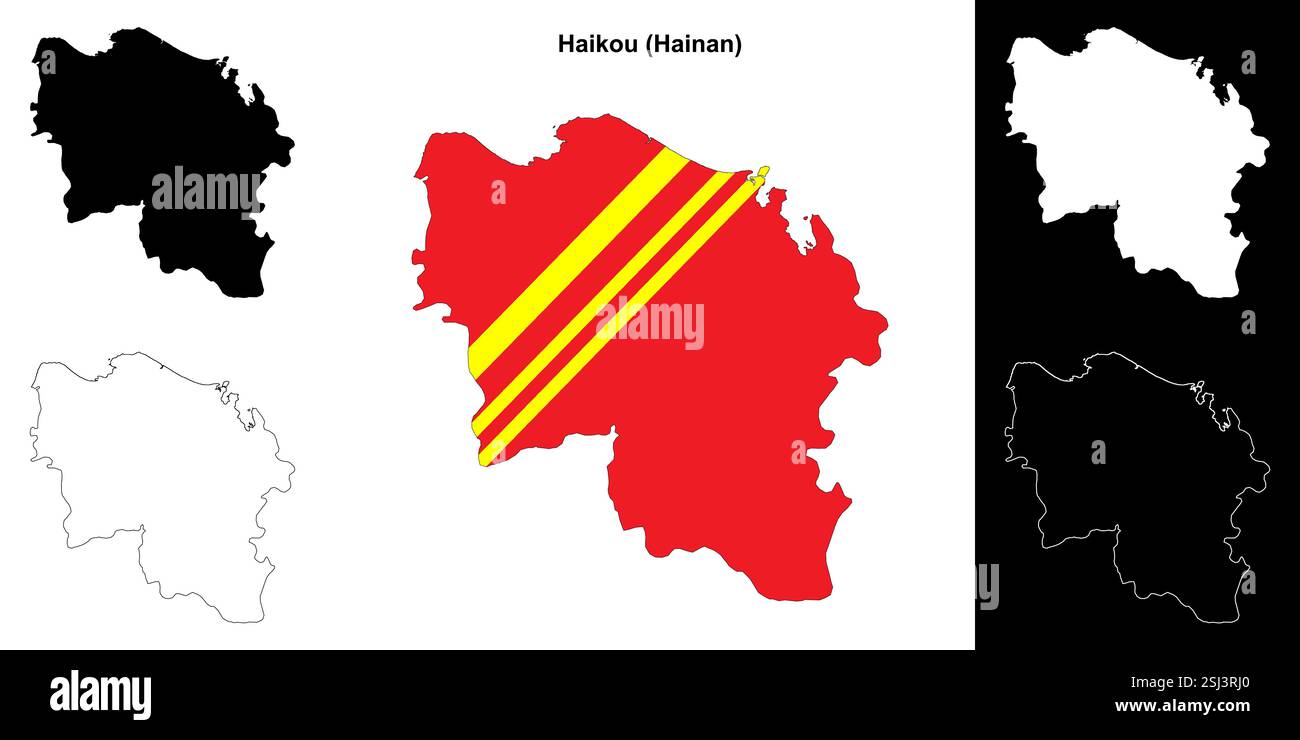 Haikou map hi-res stock photography and images - Alamy