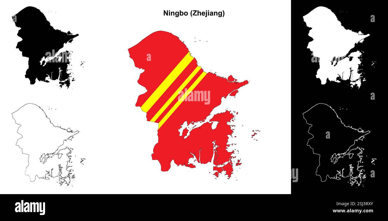 Ningbo map hi-res stock photography and images - Alamy