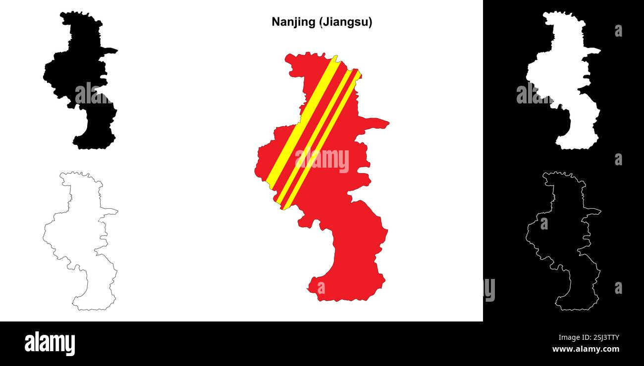 Map of nanjing hi-res stock photography and images - Alamy