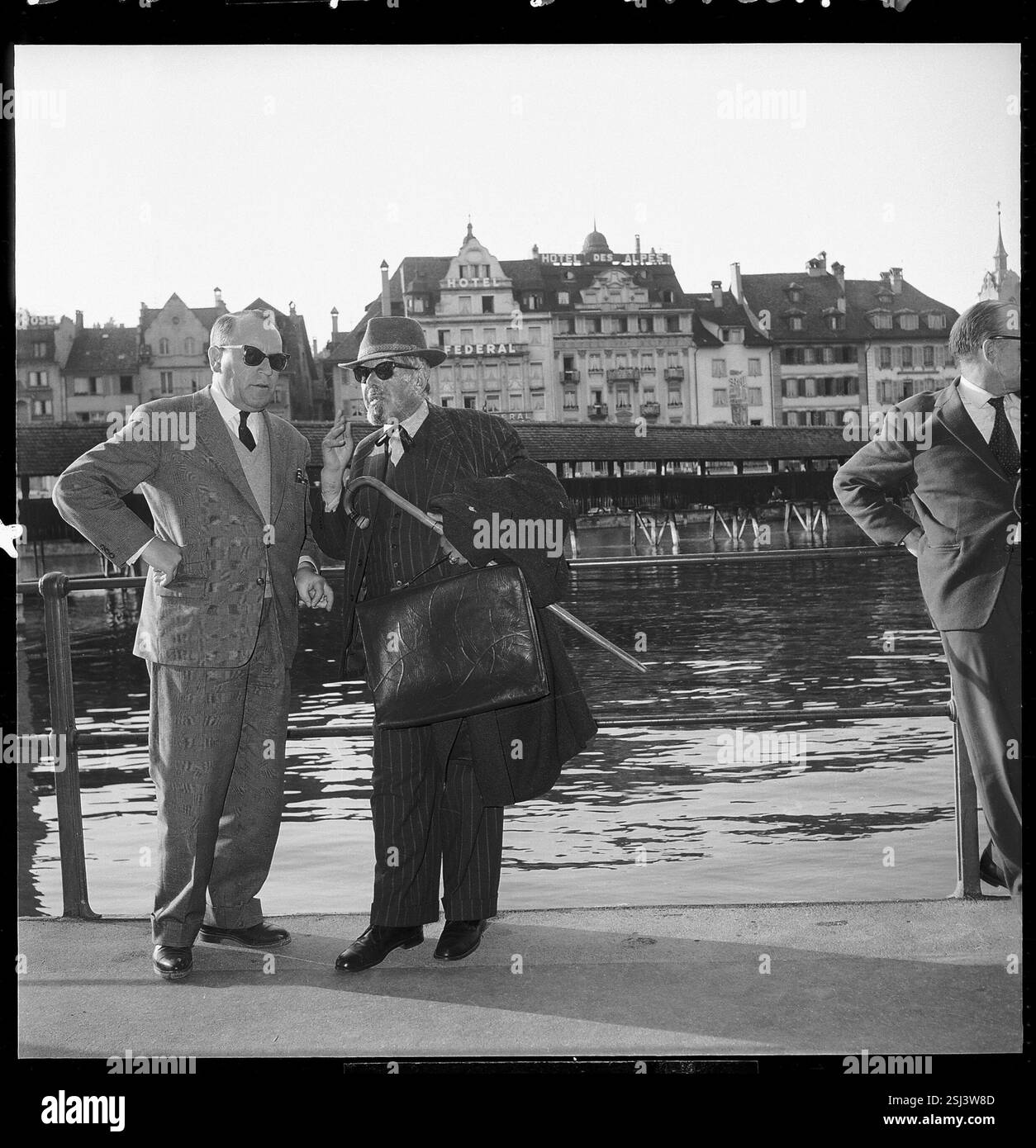 Dr. Erni und Linus Birchler 1961#Dr. Erni und Linus Birchler 1961 Stock Photo - Alamy