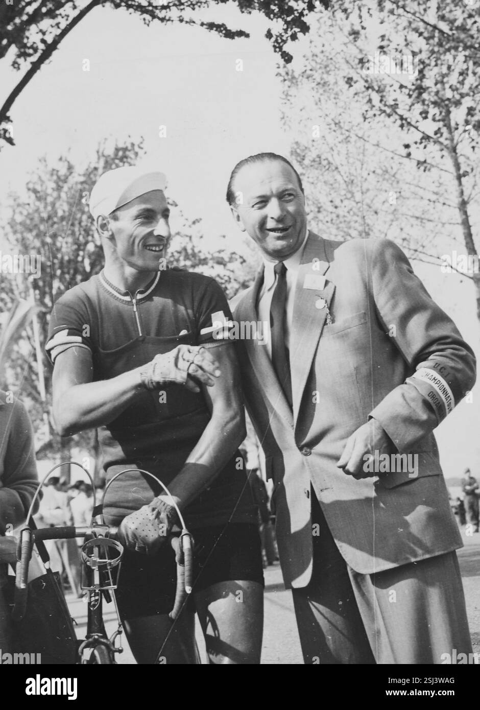 Tour de France-Sieger Ferdi Kübler und Nicolas Frantz 1954#Tour de ...