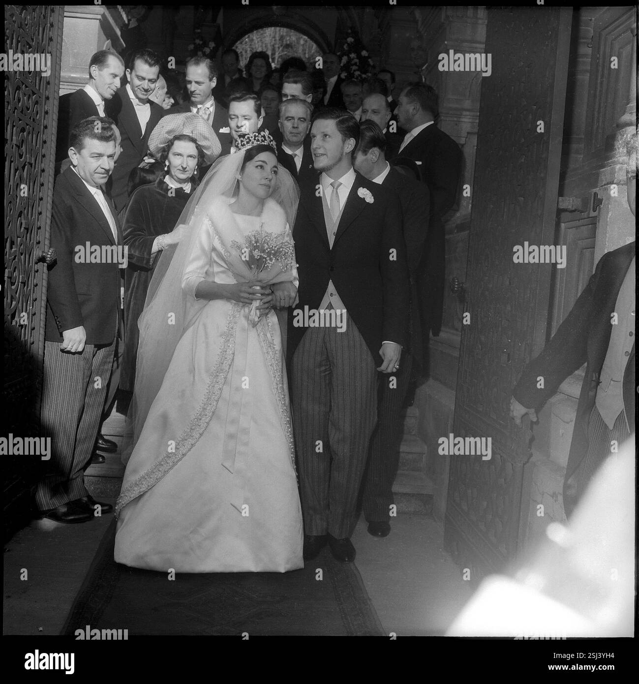 Hochzeit von Simeon von Bulgarien mit Doña Margarita, Vevey 1962# ...