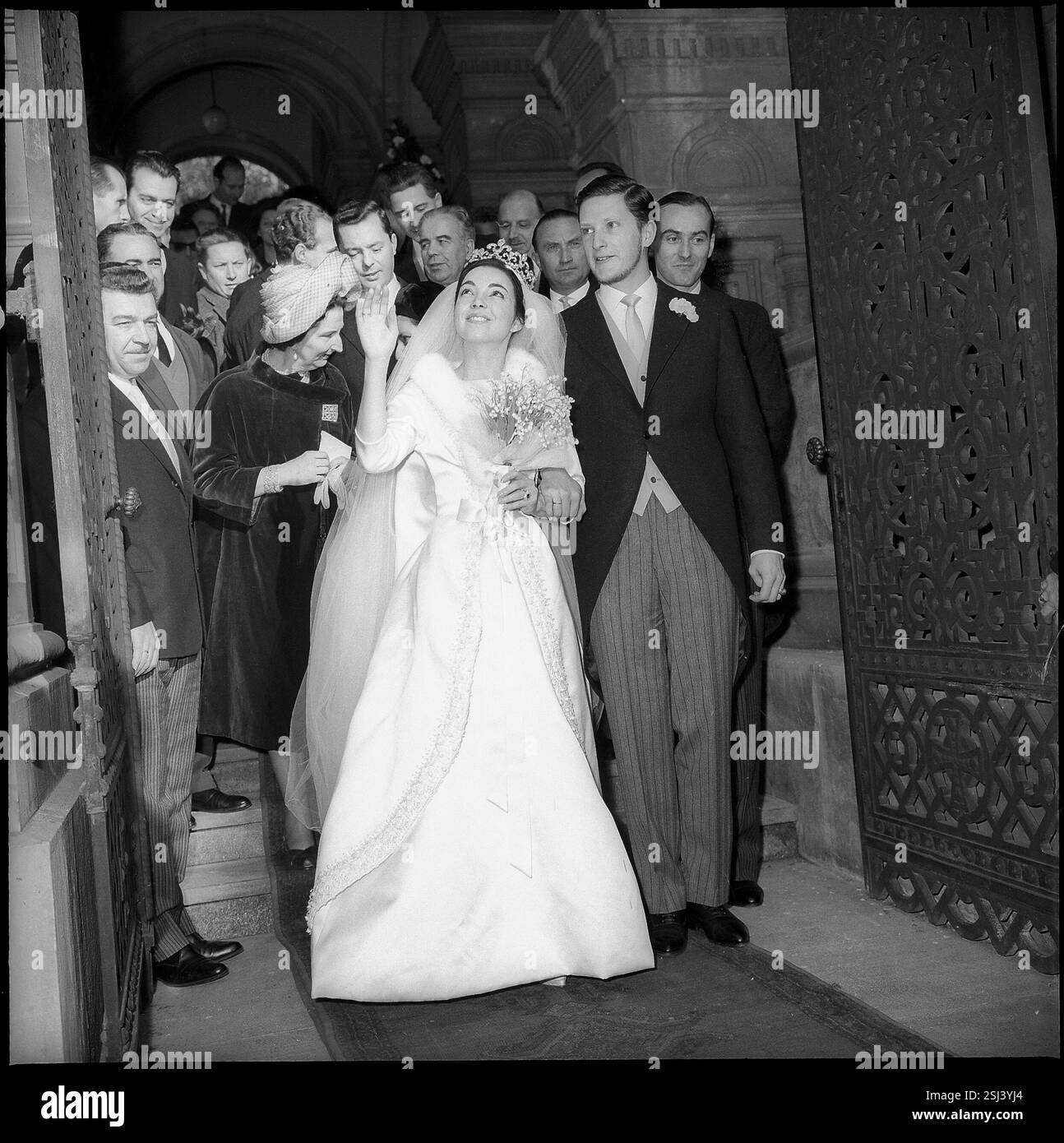 Hochzeit von Simeon von Bulgarien mit Doña Margarita, Vevey 1962# ...