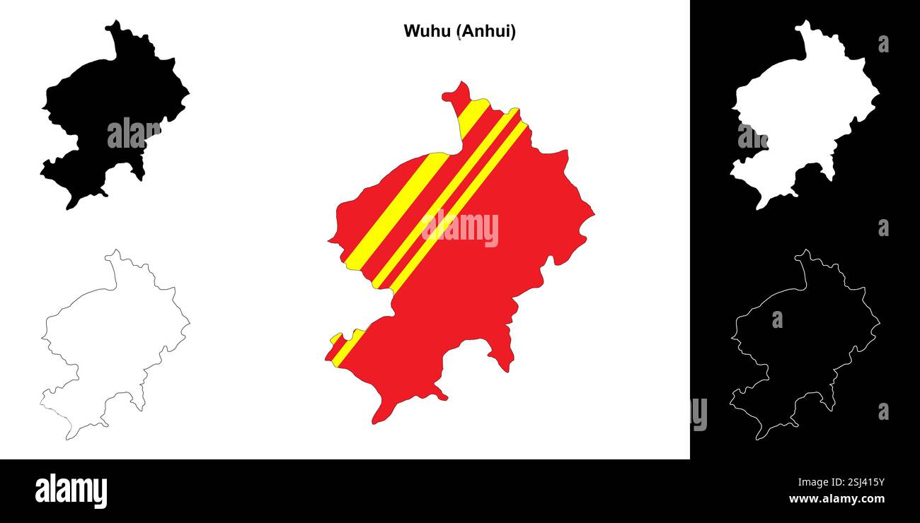 Wuhu map hi-res stock photography and images - Alamy