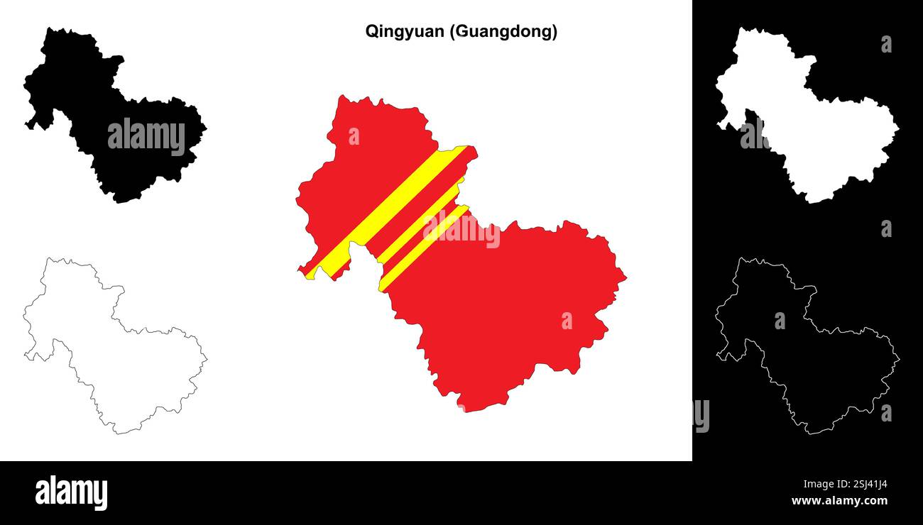 Blank qingyuan map hi-res stock photography and images - Alamy