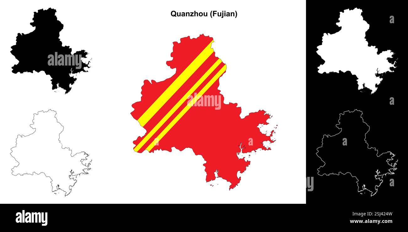 Quanzhou map hi-res stock photography and images - Alamy