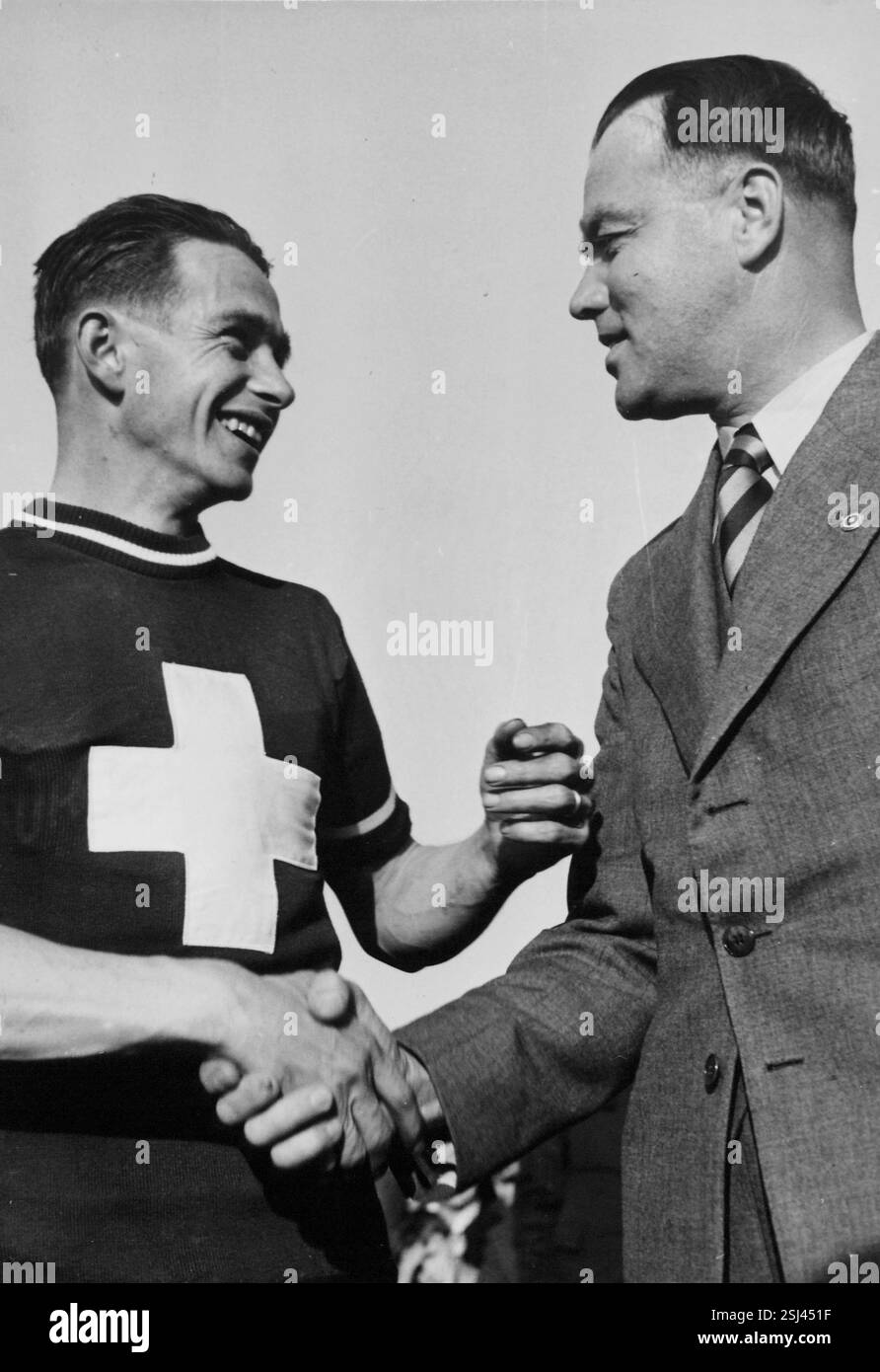 Radquer-Schweizer Meisterschaft 1941: Sieger Alfred Vock und SRB ...