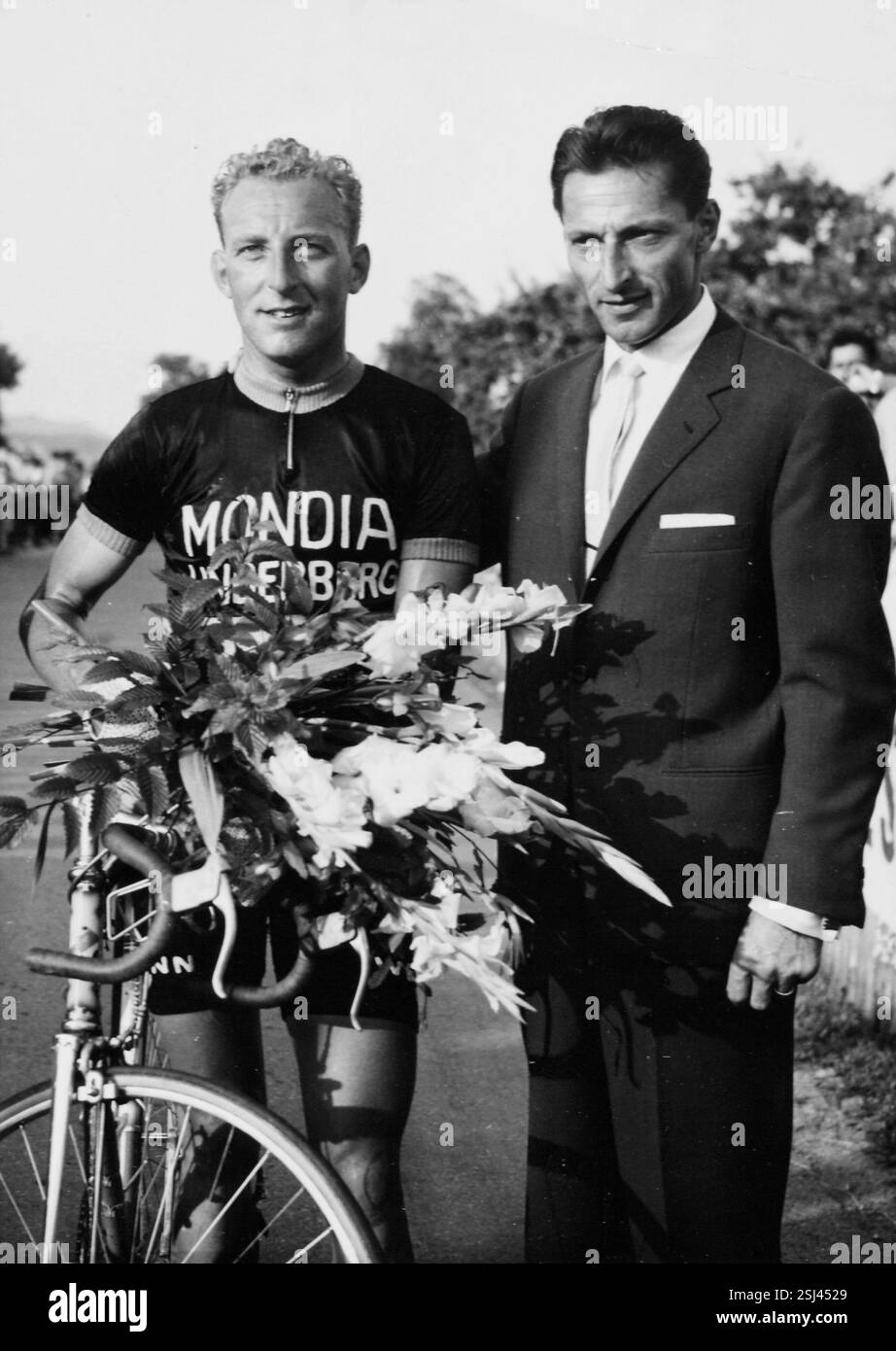 Max Schellenberg und Ferdi Kübler, 1959#Max Schellenberg and Ferdi Kübler, 1959 Stock Photo - Alamy