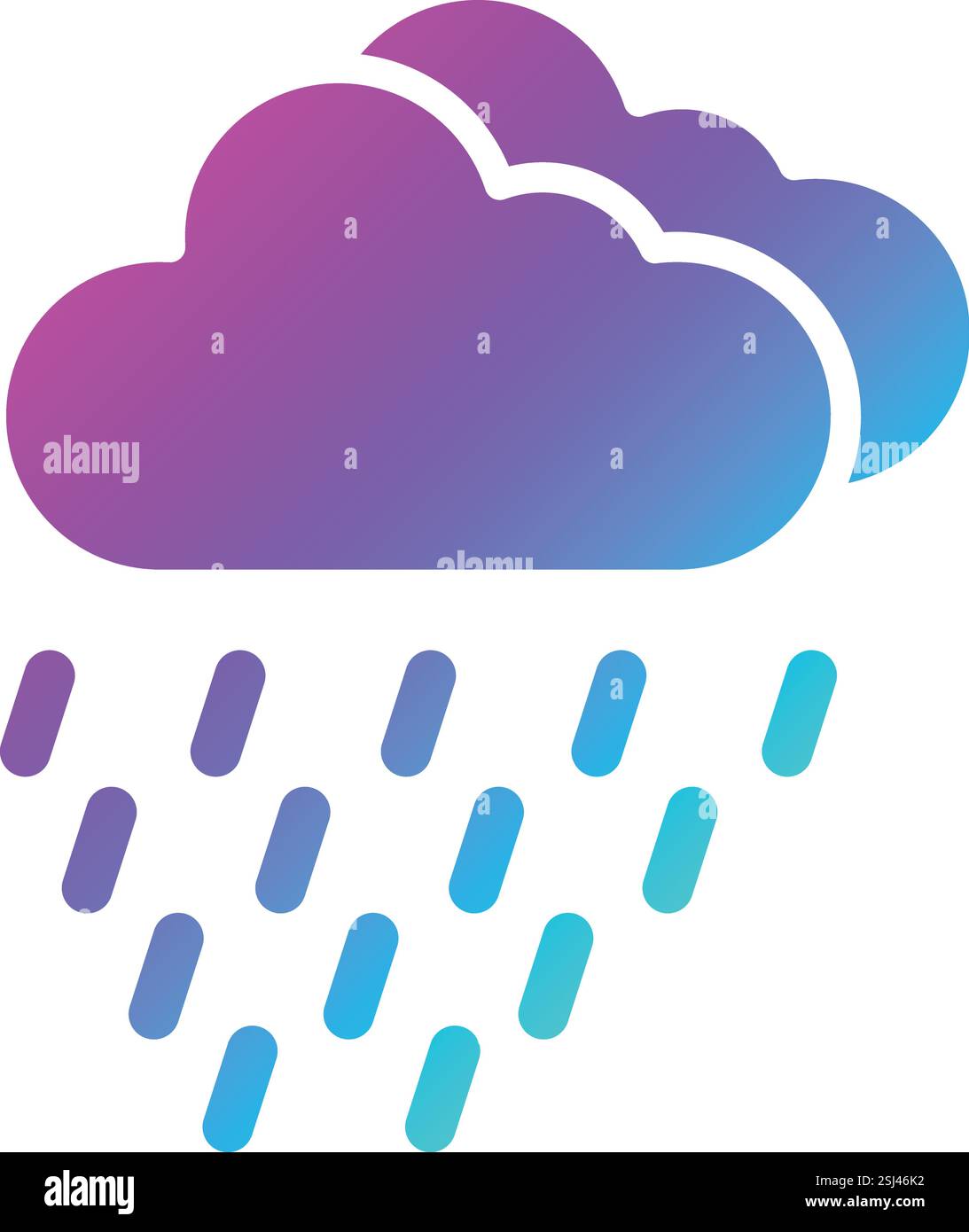 Rain Vector Icon Design Illustration Stock Vector Image & Art - Alamy