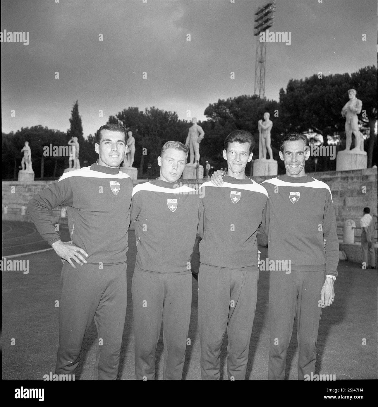 Rom 1960: 4x400m Staffel, Schweizer Mannschaft#Rome 1960: 4x400m relay ...