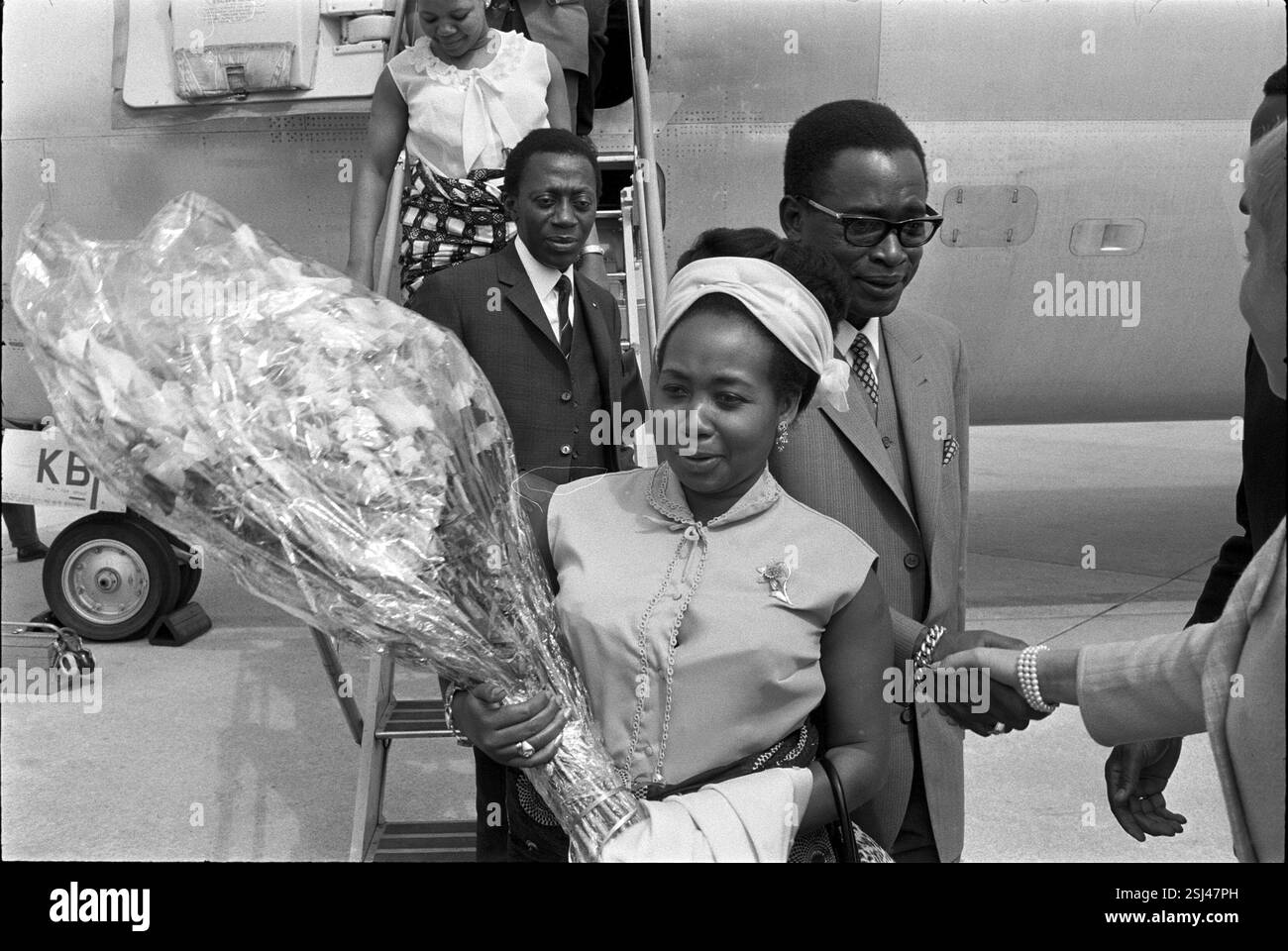 General Mobutu: Ankunft in Genf-Cointrin, 1968#General Mobutu: arrival ...