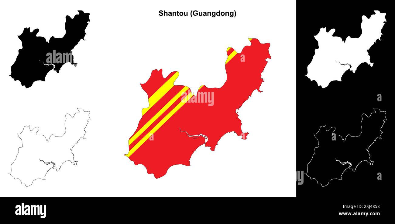 Shantou map hi-res stock photography and images - Alamy
