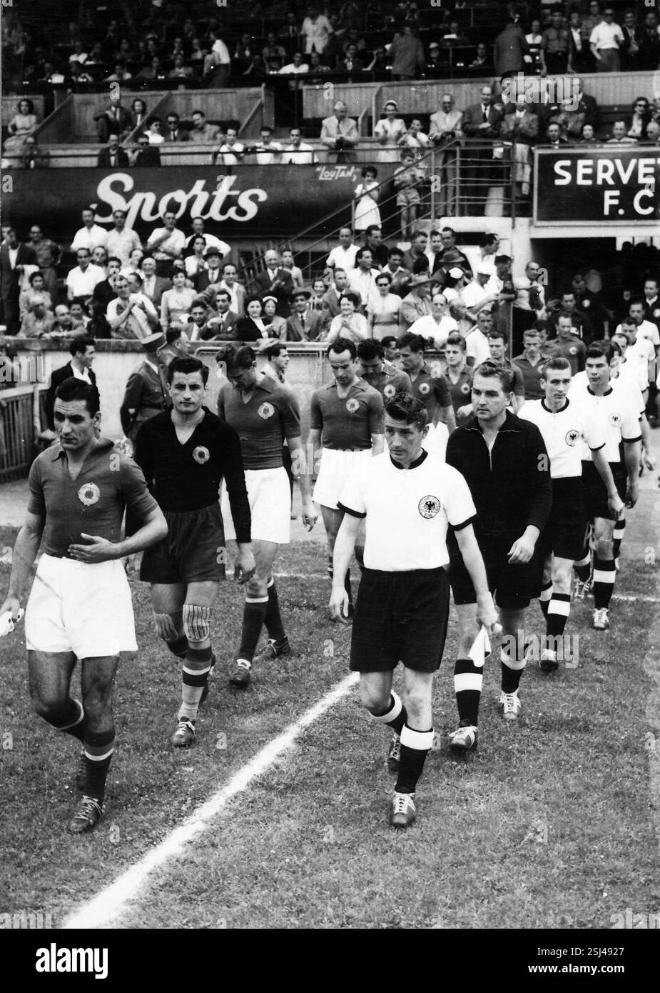 Fussball-WM 1954: Viertelfinal Deutschland - Jugoslawien#Football WC ...