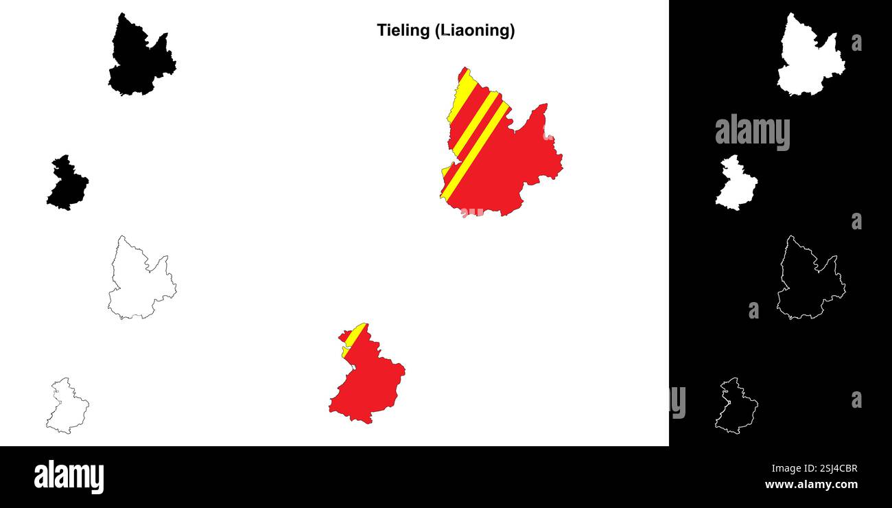 Tieling eps map hi-res stock photography and images - Alamy