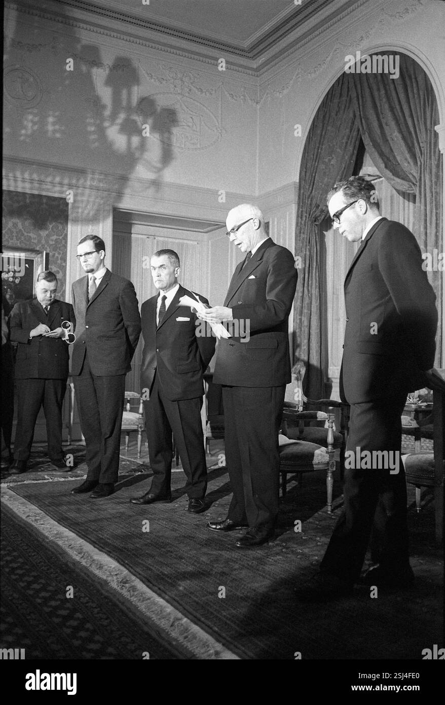 Bundeskanzler Huber und die beiden Vizekanzler, 1968#Federal chancellor ...