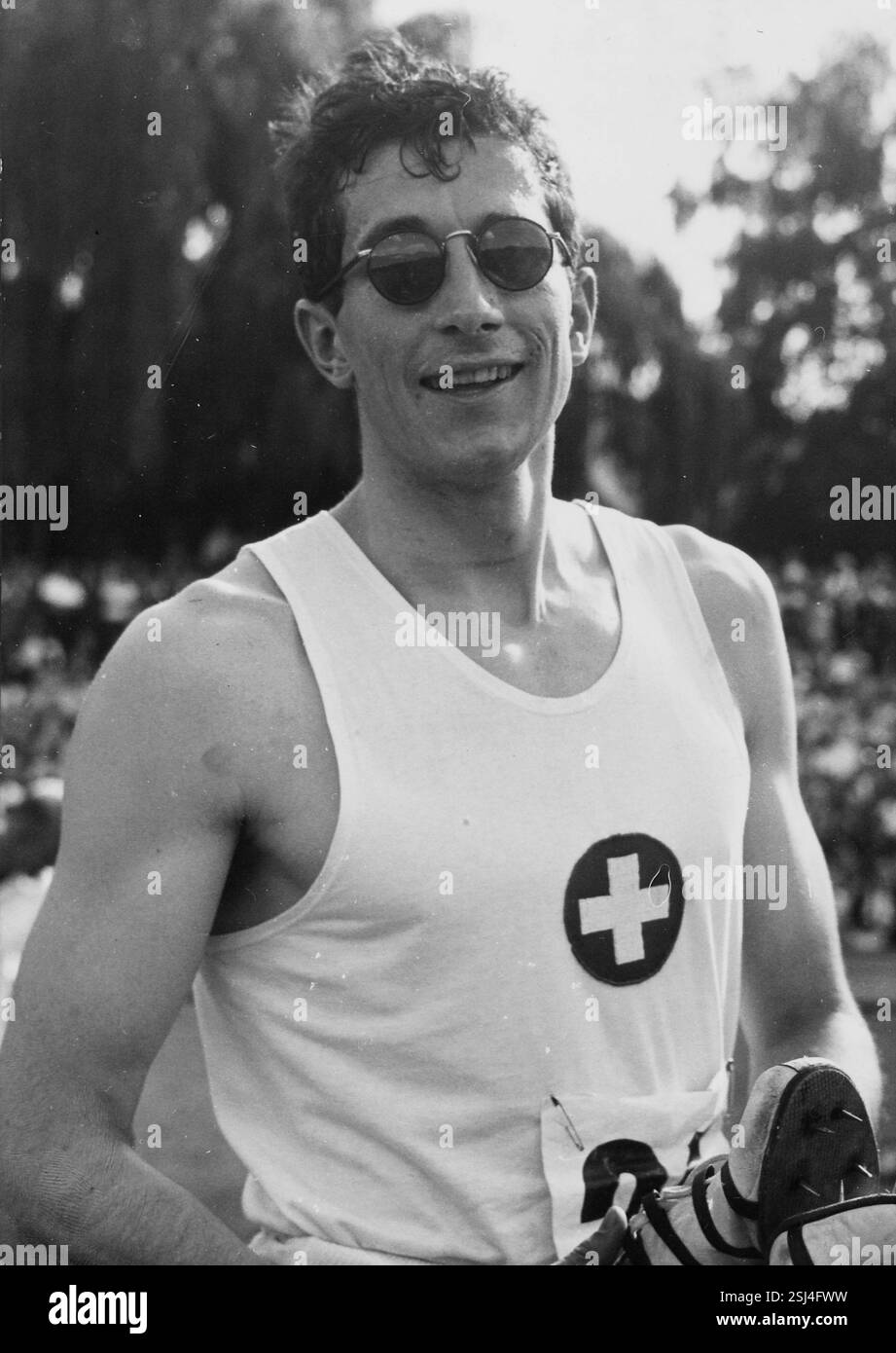 Länderkampf Schweiz-Deutschland 1960, 200m: Sieger Schnellmann#Meeting ...