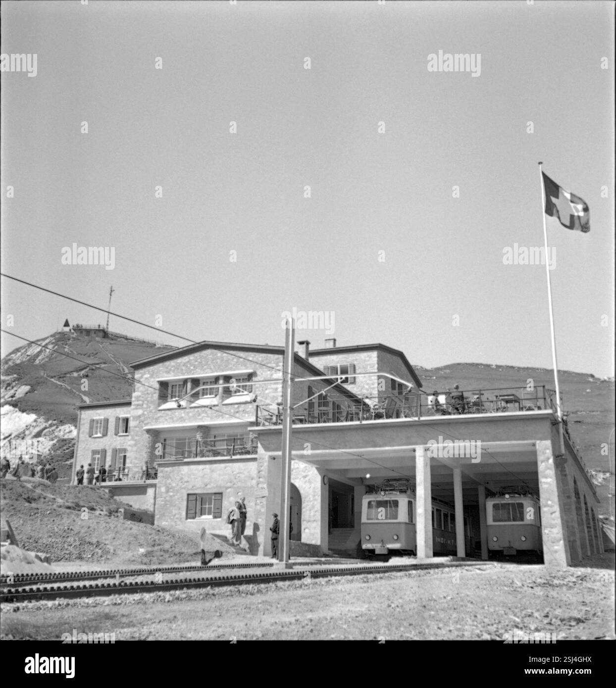 Les Rochers de Naye, 1945#Les Rochers de Naye, 1945 Stock Photo - Alamy