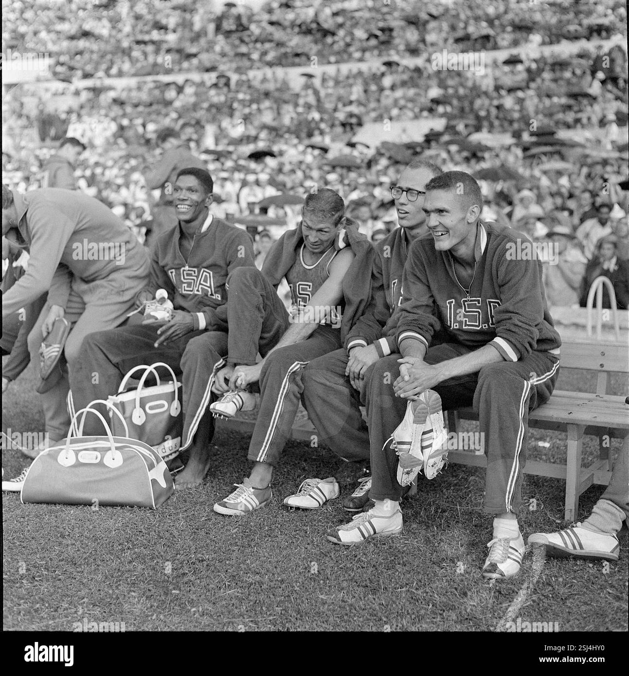 Rom 1960: Final 4x400m Staffel, Sieger USA#Rome 1960: final 4x400m ...