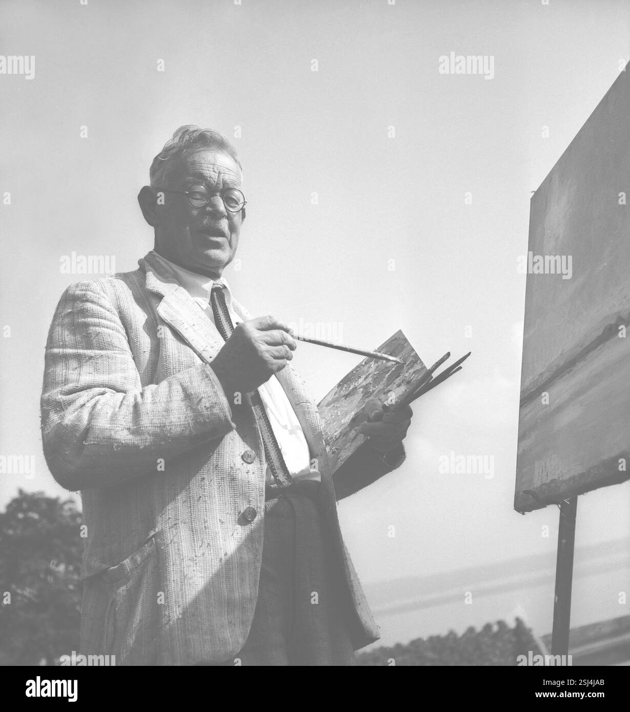 Ernst Geiger, Kunstmaler#Ernst Geiger, painter Stock Photo - Alamy
