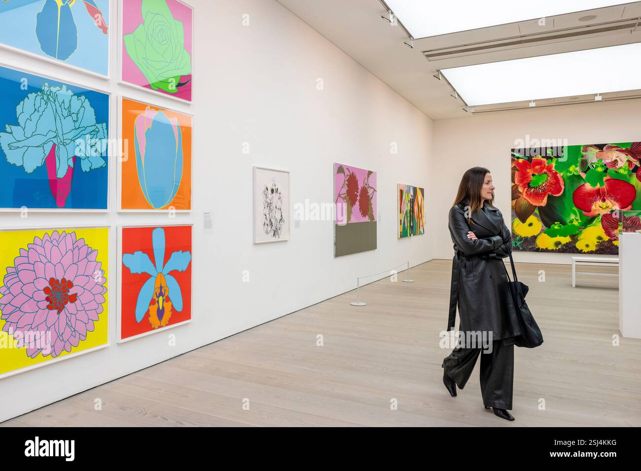 London, UK. 11 February 2025. (L) ‘Flowers Series; Iris, Rose, Tulip ...