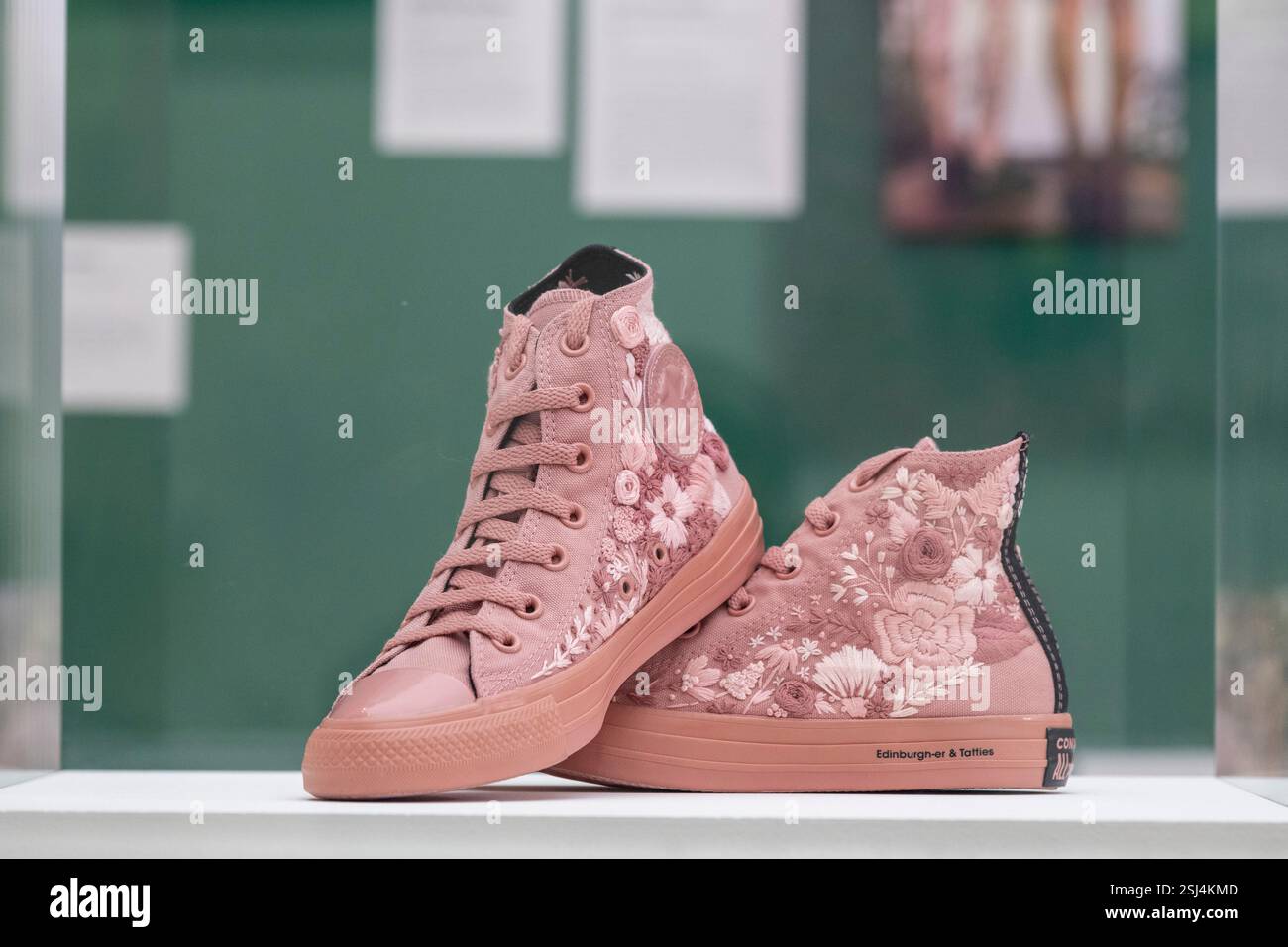 London, UK. 11 February 2025. ‘In Bloom Tone-on-Tone Converse’, hand ...