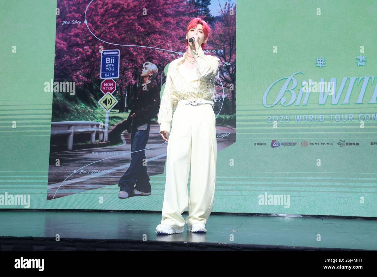 TAIPEI, CHINA - FEBRUARY 11, 2025 - South Korean singer Bii attends a ...