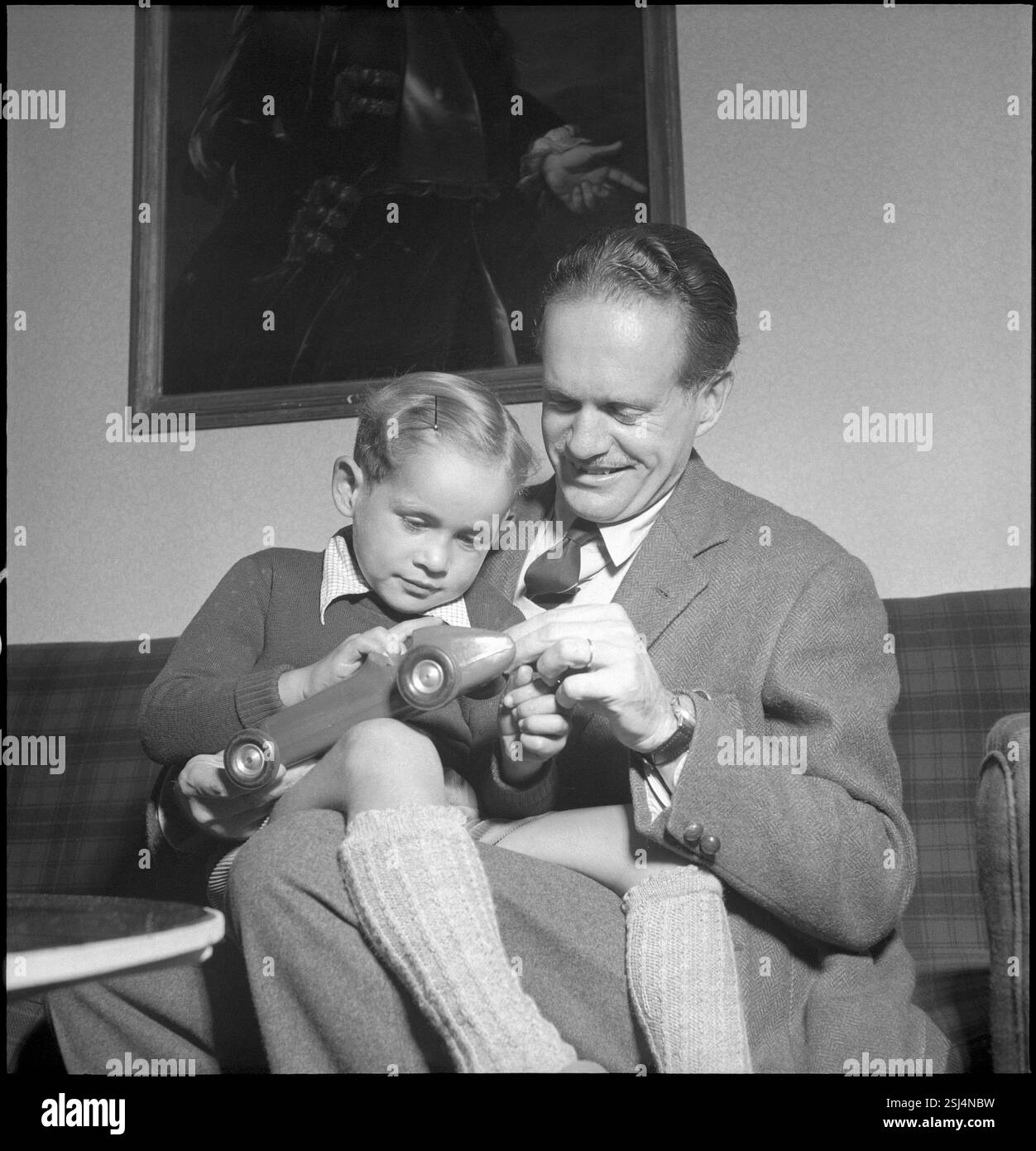 Emmanuel de Graffenried und Sohn Leo, 1950#Emmanuel de Graffenried and ...