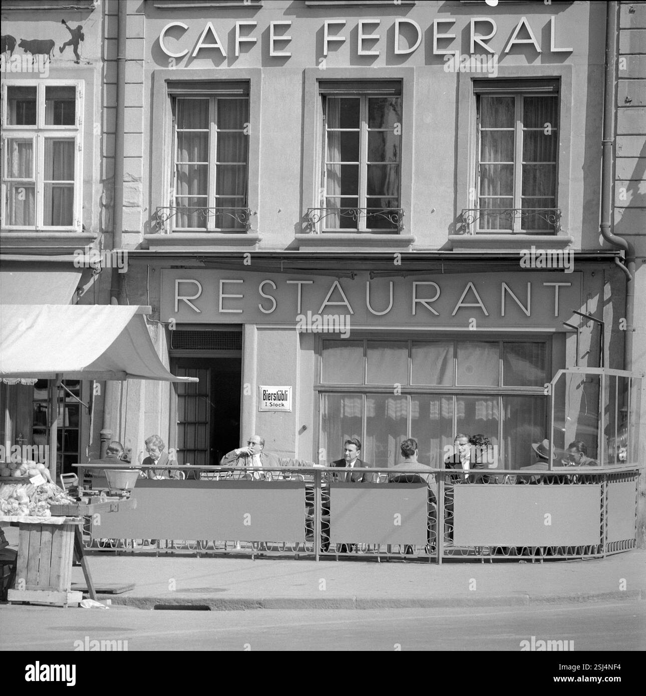 Cafe Federal, Restaurant in Bern 1957#Cafe Federal, restaurant in Berne ...