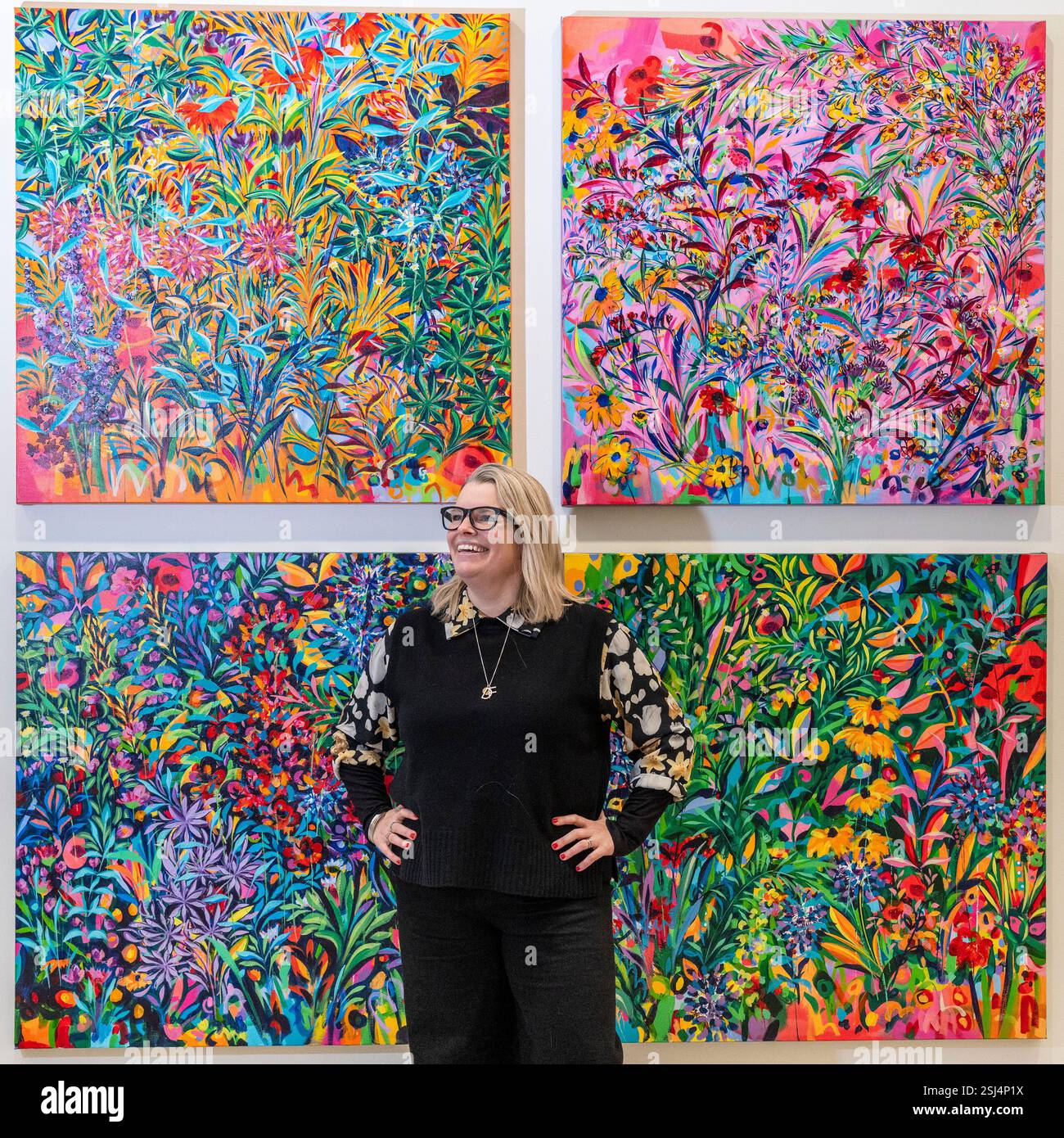 London, UK. 11 February 2025. ‘Joy Rising’, ‘En Masse’, ‘Peace, Love ...