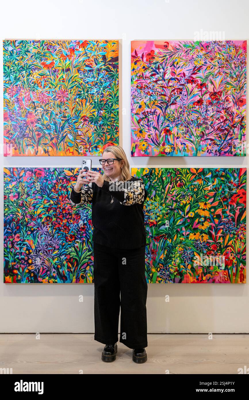 London, UK. 11 February 2025. ‘Joy Rising’, ‘En Masse’, ‘Peace, Love ...