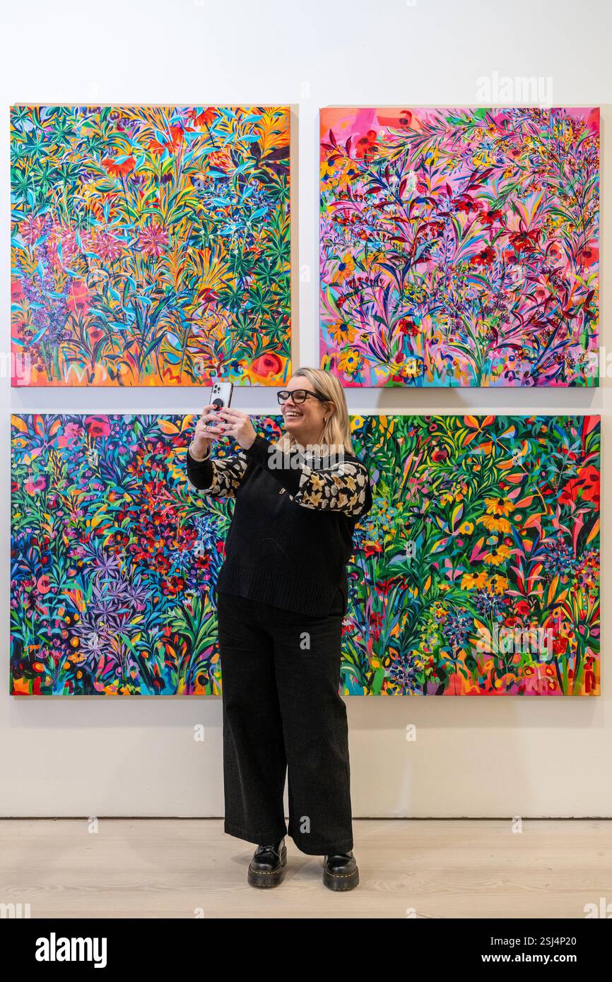 London, UK. 11 February 2025. ‘Joy Rising’, ‘En Masse’, ‘Peace, Love ...