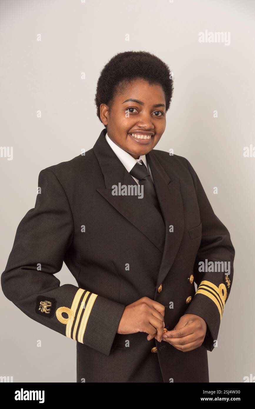 England United Kingdom. 25.01. 2025. Female naval officer wearing ...