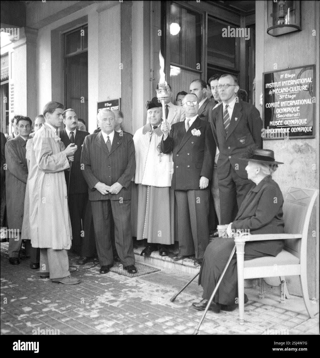 OS London 1948: die Olympische Flamme in Lausanne#Olympic Games London ...