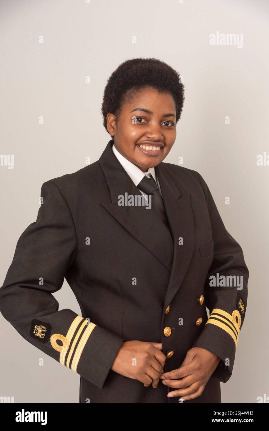 England United Kingdom. 25.01. 2025. Female naval officer wearing ...