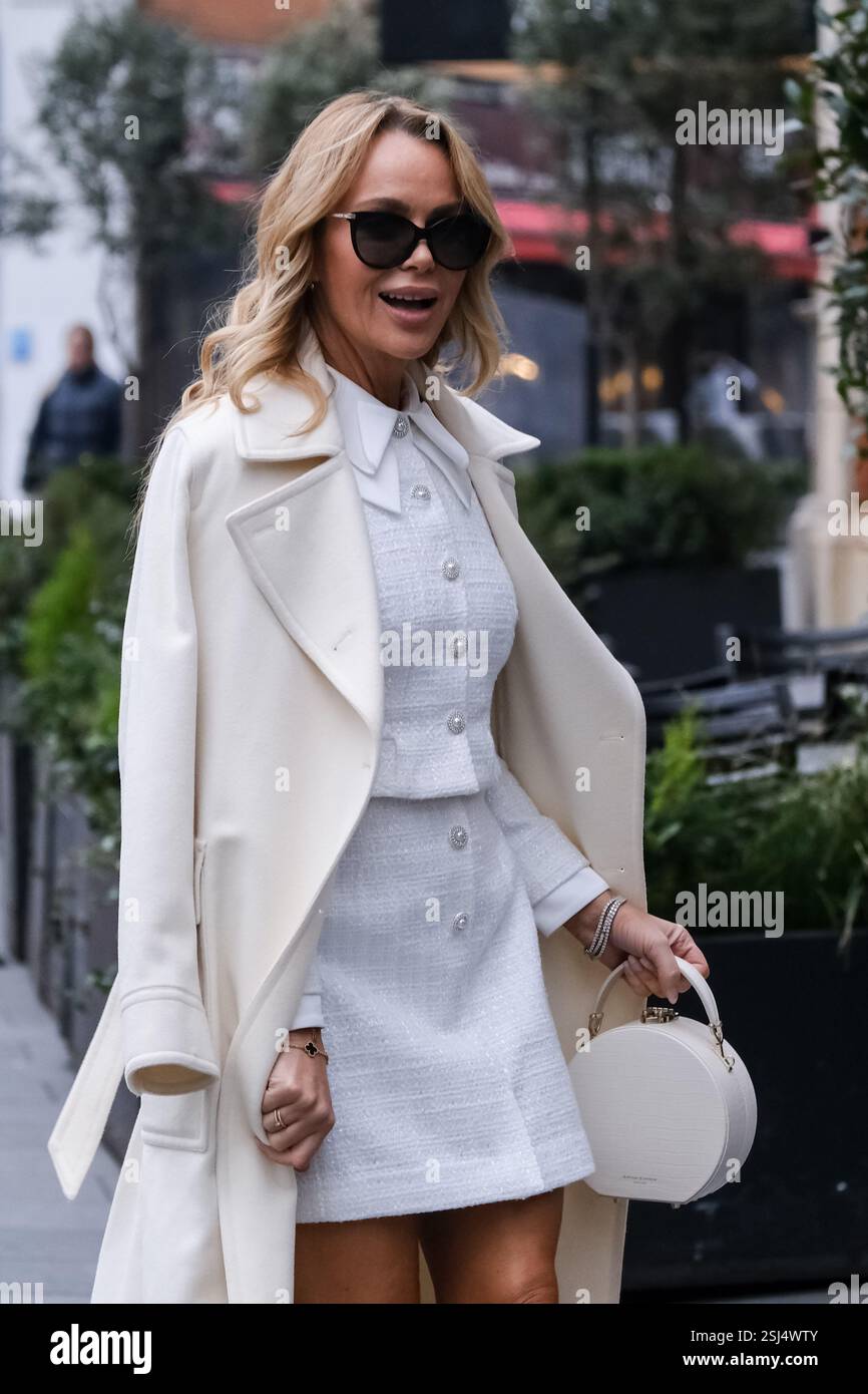 London, UK. 11th February, 2025. Amanda Holden leaves Global Studios in ...