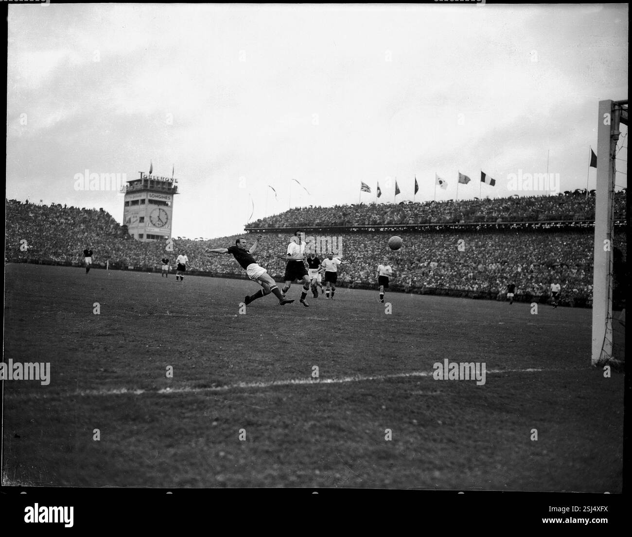 Football hungary germany 1954 final Black and White Stock Photos ...