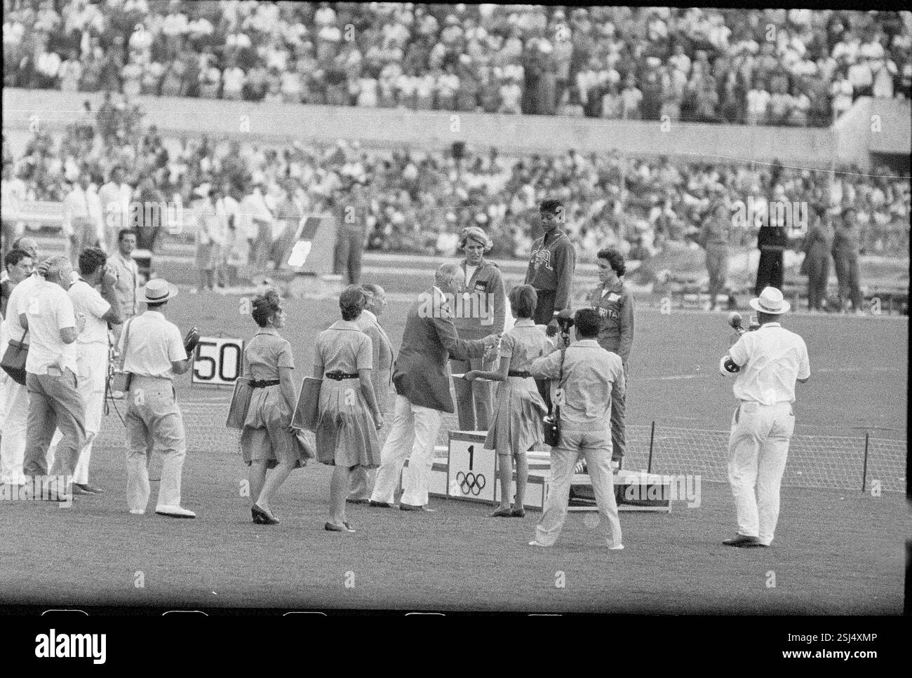 Rom 1960: 200m Damen; 2. Heine, 1. Rudolph, 3. Hyman#Rome 1960: 200m ...