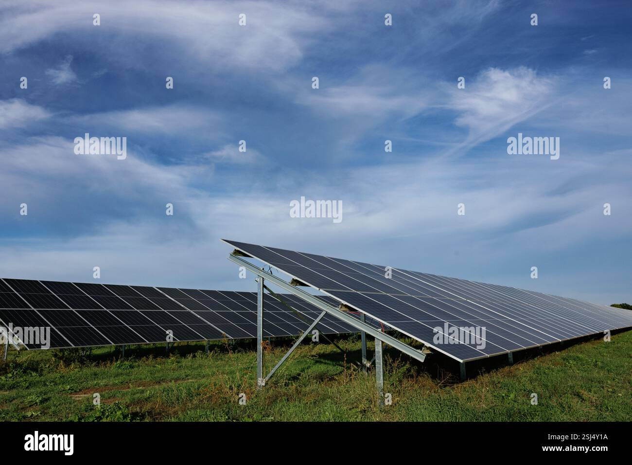 Solar panel park generating sustainable and renewable energy ...