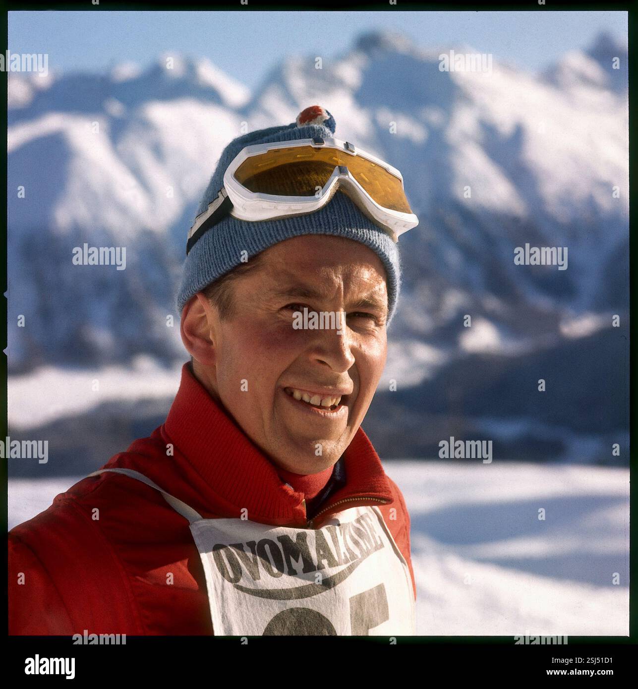 Skirennfahrer Adolf Mathis, 1963#Racing skier Adolf Mathis, 1963- RDB BY DUKAS Stock Photo - Alamy