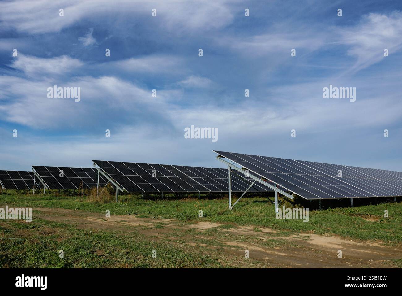 Solar panel park generating sustainable and renewable energy ...