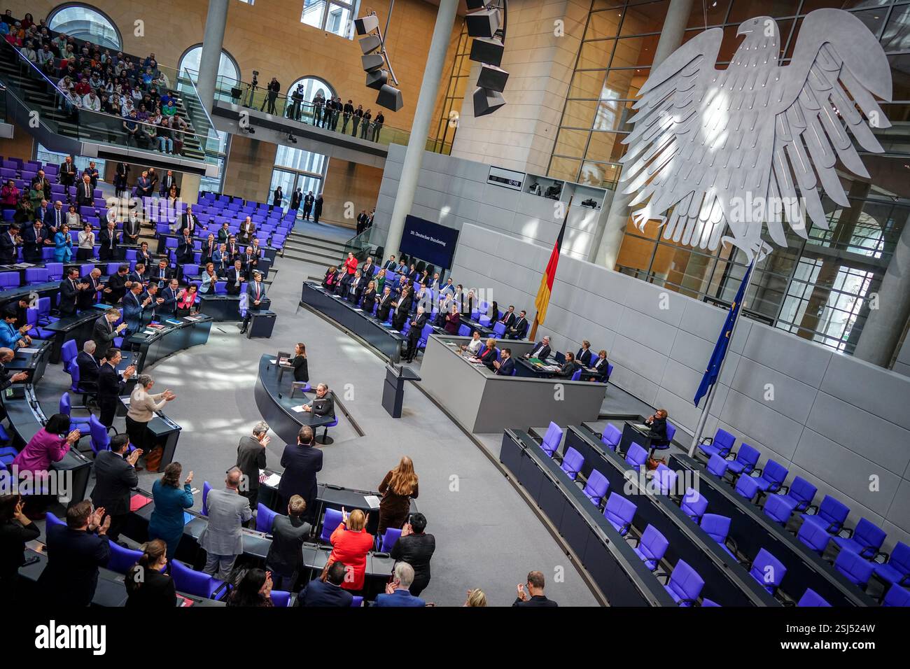 Berlin, Germany. 11th Feb, 2025. Members of the 20th German Bundestag ...