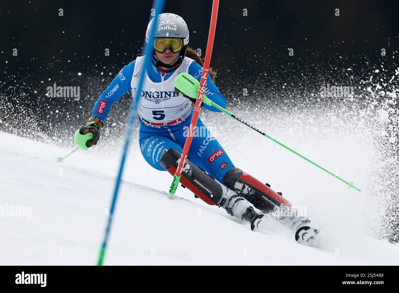 Italy's Marta Rossetti competes in a slalom run of a women's team ...