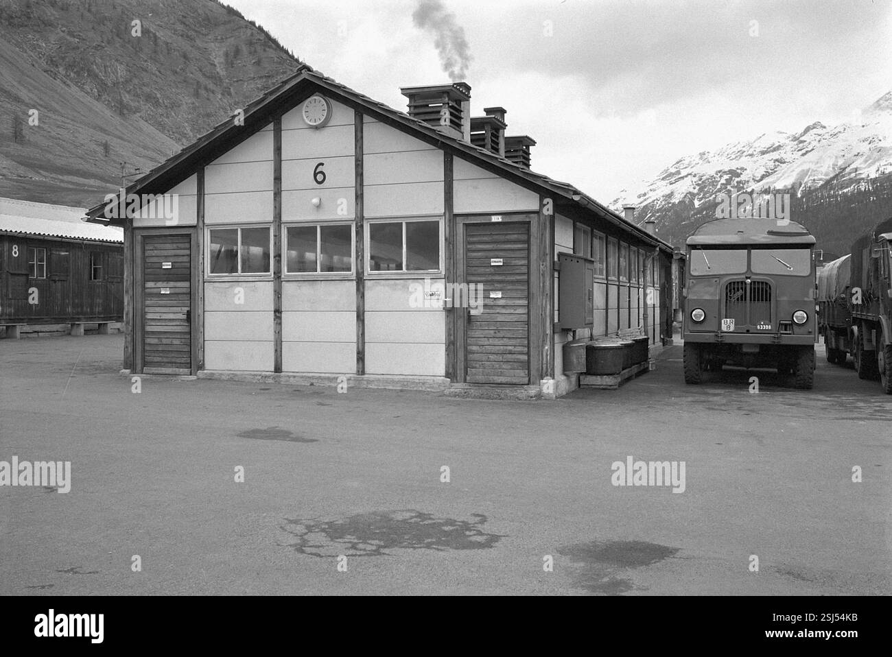 Militärbaracke S-chanf 1969#Military barrack S-chanf 1969- RDB BY DUKAS ...